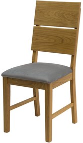 Bradop Židle KARLA dubová čalouněná Z55 | Látka: 133 - Monolith-133