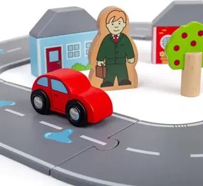 Bigjigs Rail Dřevěná silnice osmička / od 3 let