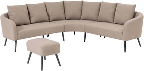 Doppler Deluxe Lika-Tex rohová pohovka s taburetem