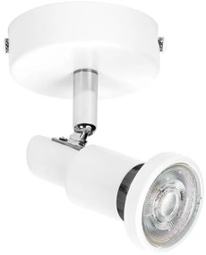 Bílé LED stropní svítidlo GU10 3,4 W SPOT, teplá bílá