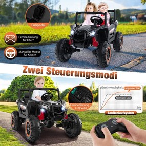 Costway 24 V Dětské elektrické auto s dálkovým ovládáním 2-Seater Elektrické