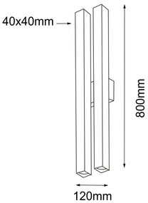 Shilo 4706 - Nástěnné svítidlo DOHA 4xGU10/15W/230V černá