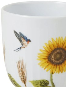 KÄHLER Porcelánový hrnek Hammershøi Summer Sunflower, žlutá barva, porcelán