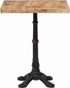 Bistro stolek 60 x 60 x 77 cm hrubé mangovníkové dřevo 321084