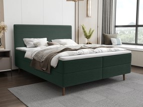 Manželská postel 180 cm Napoli Comfort (zelená) (s roštem, s úl. prostorem). 1082543