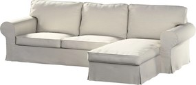 Potah na pohovku IKEA Ektorp 2-místná s lenoškou barva šedá