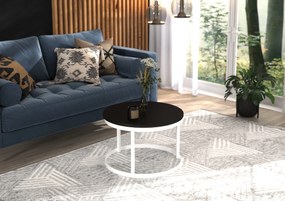 ADRK Furniture Konferenční stolek RINEN CT-RNN-W-B