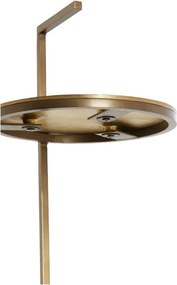 Kulatý odkládací stolek s mramorovou deskou ø 26 cm Leda – Light &amp; Living