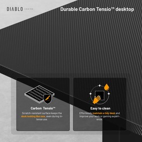Výškově nastavitelný stůl Diablo X-Tensio 1100 černý