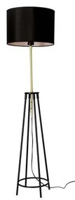 Candellux Stojací lampa TEGOLA 1xE27/60W/230V černá/zlatá 51-00071
