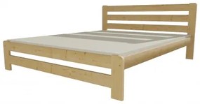Dřevěná postel VMK 1B 140x200 borovice masiv přírodní lakovaná