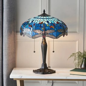 Endon 64089 - Stolní lampa Tiffany DRAGONFLY 2xE27/60W/230V pr. 41 cm