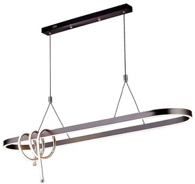 Toolight Závěsné LED osvětlení E20 LHJ040-CP 120 cm černé