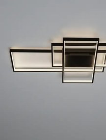 Designové stropní svítidlo Clea černé s dálkovým ovládáním