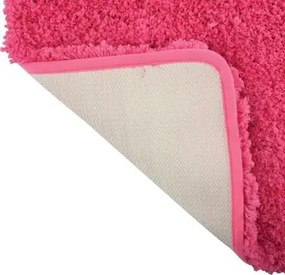 MSV MICROFIBER růžová / Koupelnová předložka / 50 x 70 cm / polyester