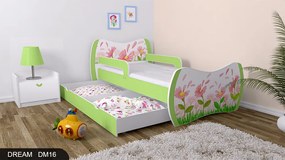 Dětská postel Dream vzor 16 180x90 cm zelená