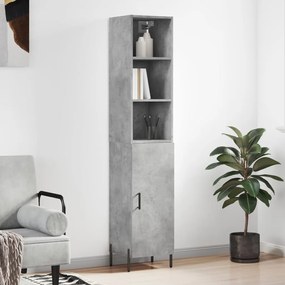 Skříň highboard betonově šedá 34,5x34x180 cm kompozitní dřevo