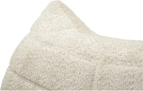 Bílý sedací vak z textilie bouclé Mask – Mauro Ferretti