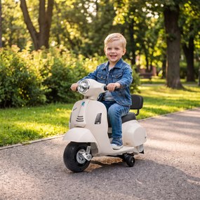 AIYAPLAY Elektro motorka pro děti Mini Vespa GTS 6V s lithiovou baterií, ergonomické sedadlo, opěrka zad, 1,5-3 roky 370-484V90WT