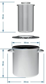 BROWIN sada Šunkovar 1,5kg + hrnec