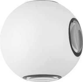 NV 852436 Venkovní nástěnné svítidlo COMO bílý hliník a sklo LED 4x1W 3000K 220-240V 4x51st. IP54 světlo ve čtyřech směrech - NOVA LUCE