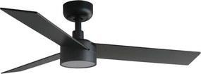 FARO 34296-1TW RUDDER S LED stropní ventilátor, černá/ořech - FARO
