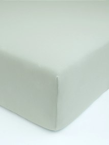 MK Lůžkoviny Jersey prostěradlo s elastanem Deluxe 220 × 200 cm – šedozelená