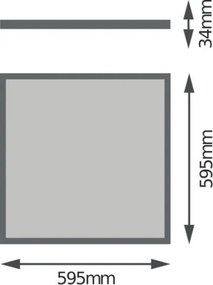 LED panel LEDVANCE 4in1 600x600mm 32W/3000K teplá bílá