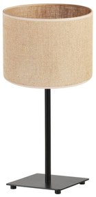 Stolní lampa Juta, 1x jutové stínítko, (výběr ze 2 barev konstrukce), n