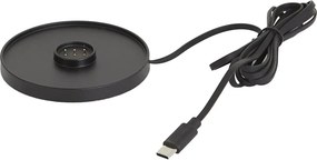 Venkovní stolní lampa béžová dobíjecí vč. nabíjecí stanice IP65 - Grill
