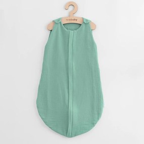 Mušelínový spací vak pro miminka New Baby zelený Barva: zelená, Velikost: 0-6 M