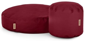 SakyPaky set - sedací vak Žiži a taburet červená