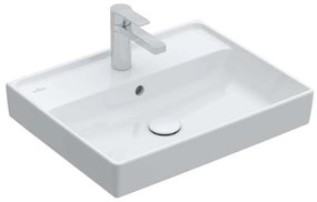 Villeroy & Boch Collaro - Umyvadlo 60x47 cm, s přepadem, otvor pro baterii, CeramicPlus, alpská bílá 4A3360R1
