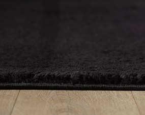 Ayyildiz Kusový koberec CATWALK 2600, kulatý, Černá Rozměr koberce: 120 cm KRUH