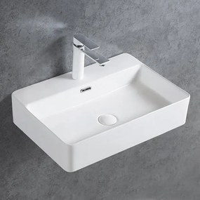 Umyvadlo KW6146 - nástěnné i na desku - sanitární keramika - 50 x 42 x 12,5 cm - možnost volby barvy