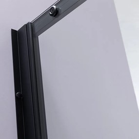BPS-koupelny Pětiúhelníkový sprchový kout HYD-PK07 80x80 černá/transparent