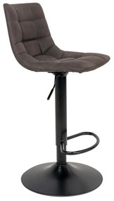 Designová barová židle Dominik tmavě šedá
