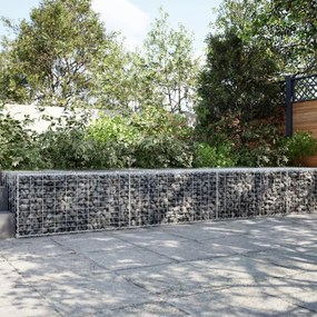 Gabionový koš s víkem 300 x 100 x 50 cm pozinkované železo 3295180