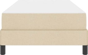 Postel s boxspringem Krémová 100 x 200 cm textil 3398470
