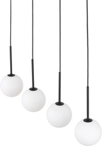 TK Lighting Černý závěsný lustr Martin pro žárovku 4x G9 TK4503