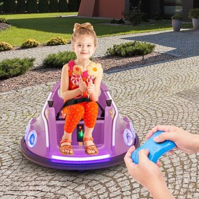 Costway 12 V Dětské nárazníkové auto 360 Otočení stupňů s hudbou a světly