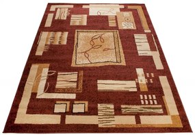 Kusový koberec  ATLAS 5067D Hnědý Rozměr: 200x300 cm