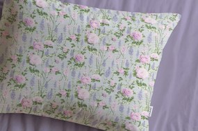 Krepový povlak na polštář Růžové okouzlení Velikost: 70 x 90