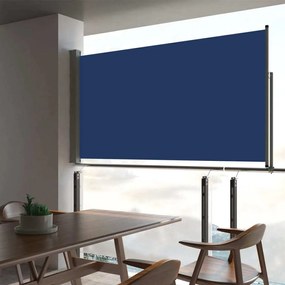 vidaXL Zatahovací boční markýza / zástěna na terasu 160 x 300 cm [45193] Barva: Modrá