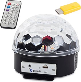 Verk Group Led disco ball mp3 usb projektor bluetooth