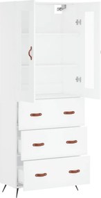 Skříň highboard bílá 69,5 x 34 x 180 cm kompozitní dřevo 3198377