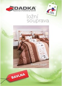 Bavlněné povlečení Slezsko nugátové 140x200, 70x90 cm