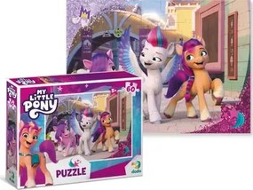 DODO Puzzle My Little Pony: Ve městě / 60 dílků / 32 x 23 cm