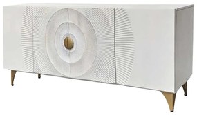 Massive home | Dřevěná komoda White Golden Sunset 177cm mango