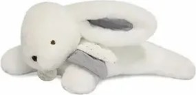 Doudou Dárková sada - Plyšový králíček s bílou bambulkou 25 cm / od 0
